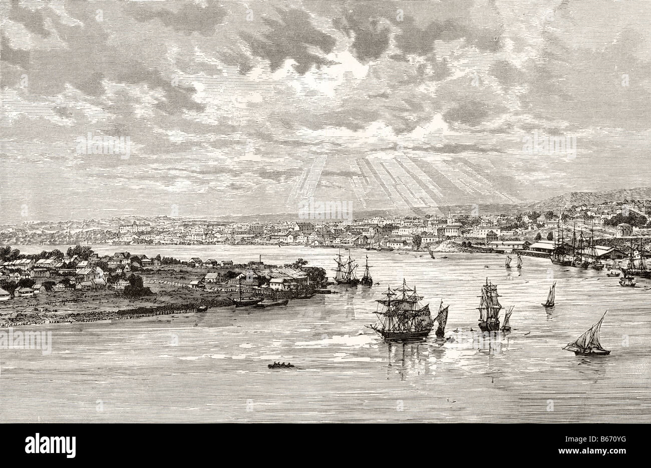 Brisbane Australia circa 1880 Stock Photo - Alamy