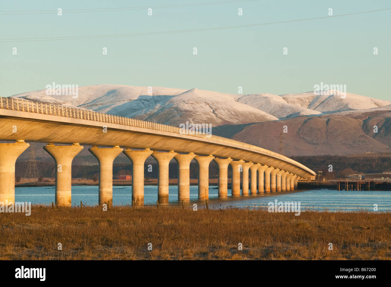The Clackmannanshire Bridge across the Firth of Forth, Scotland, UK ...