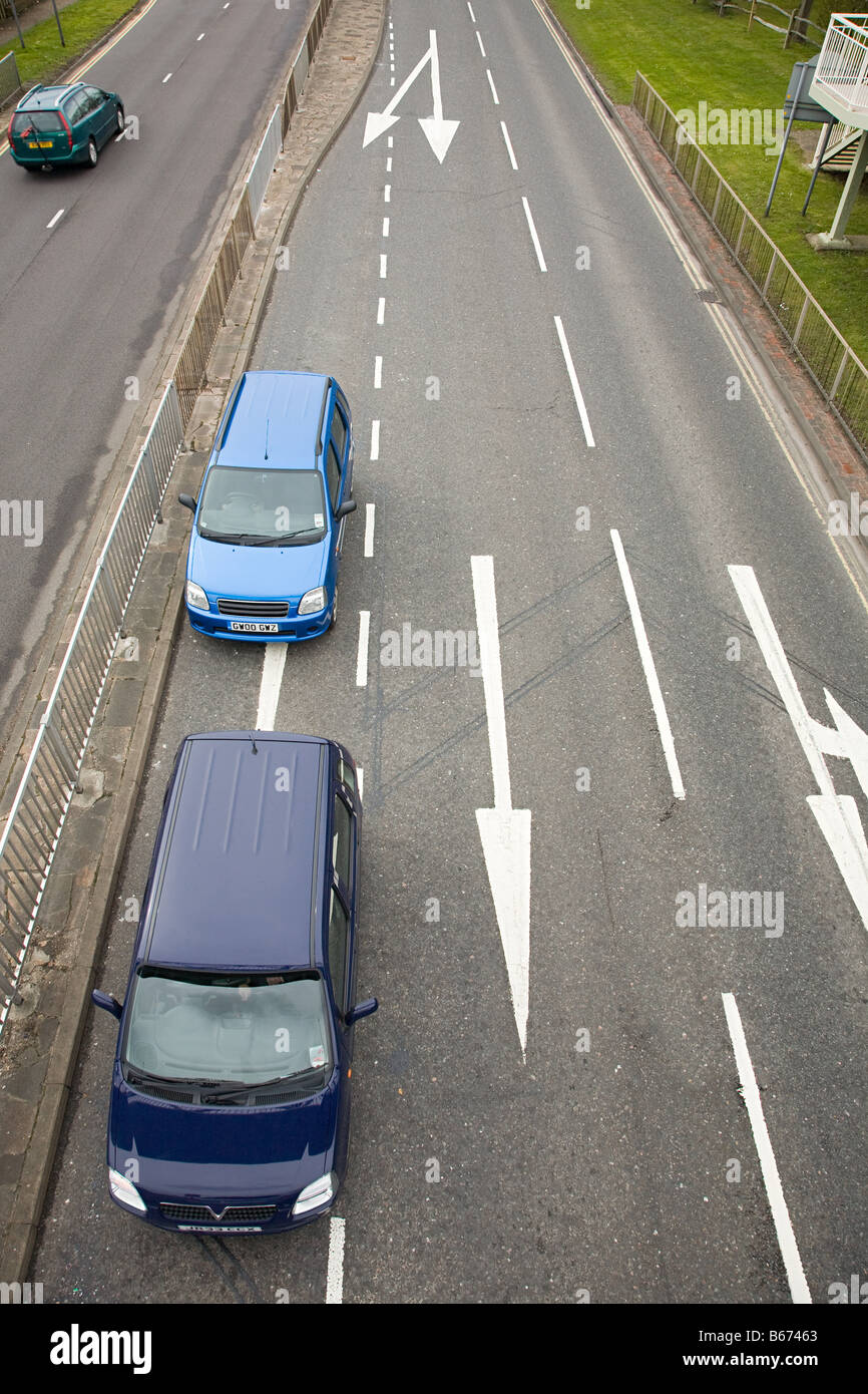 Cars on road Stock Photo - Alamy