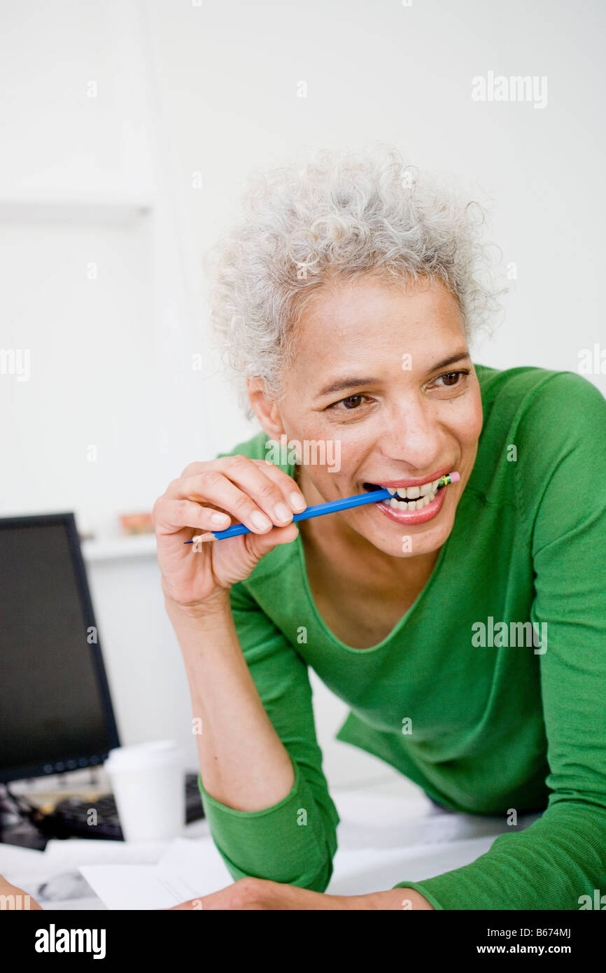 Chewing Pencil High Resolution Stock Photography and Images - Alamy