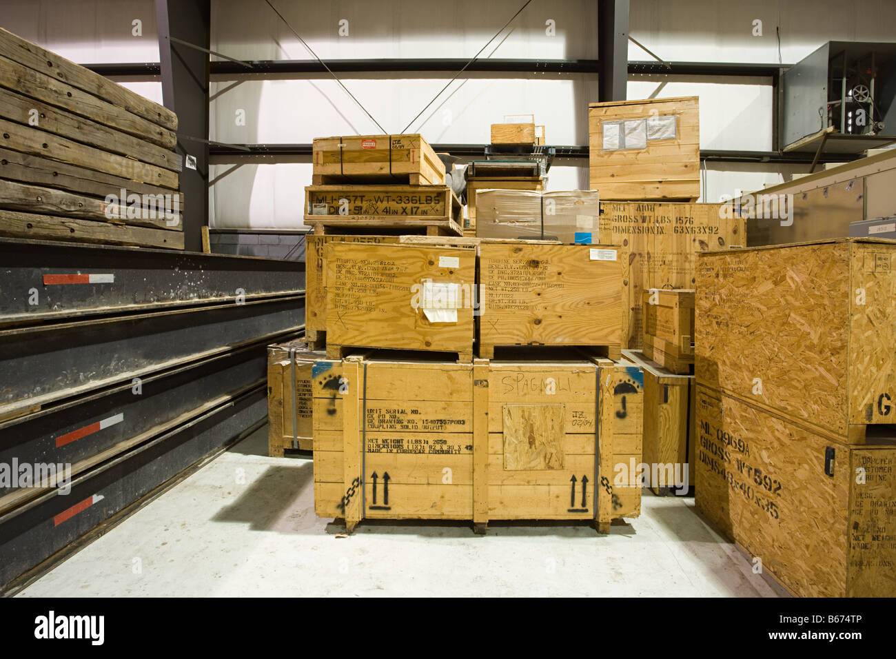 Crates in warehouse Stock Photo - Alamy Crates in warehouse Stock Photo - Alamy