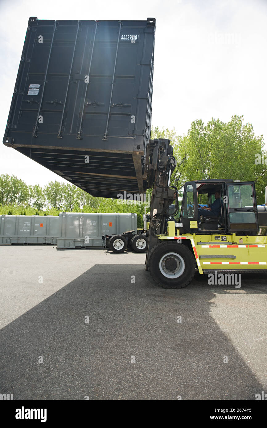 Forklift Lifting Container at Alejandro Brown blog