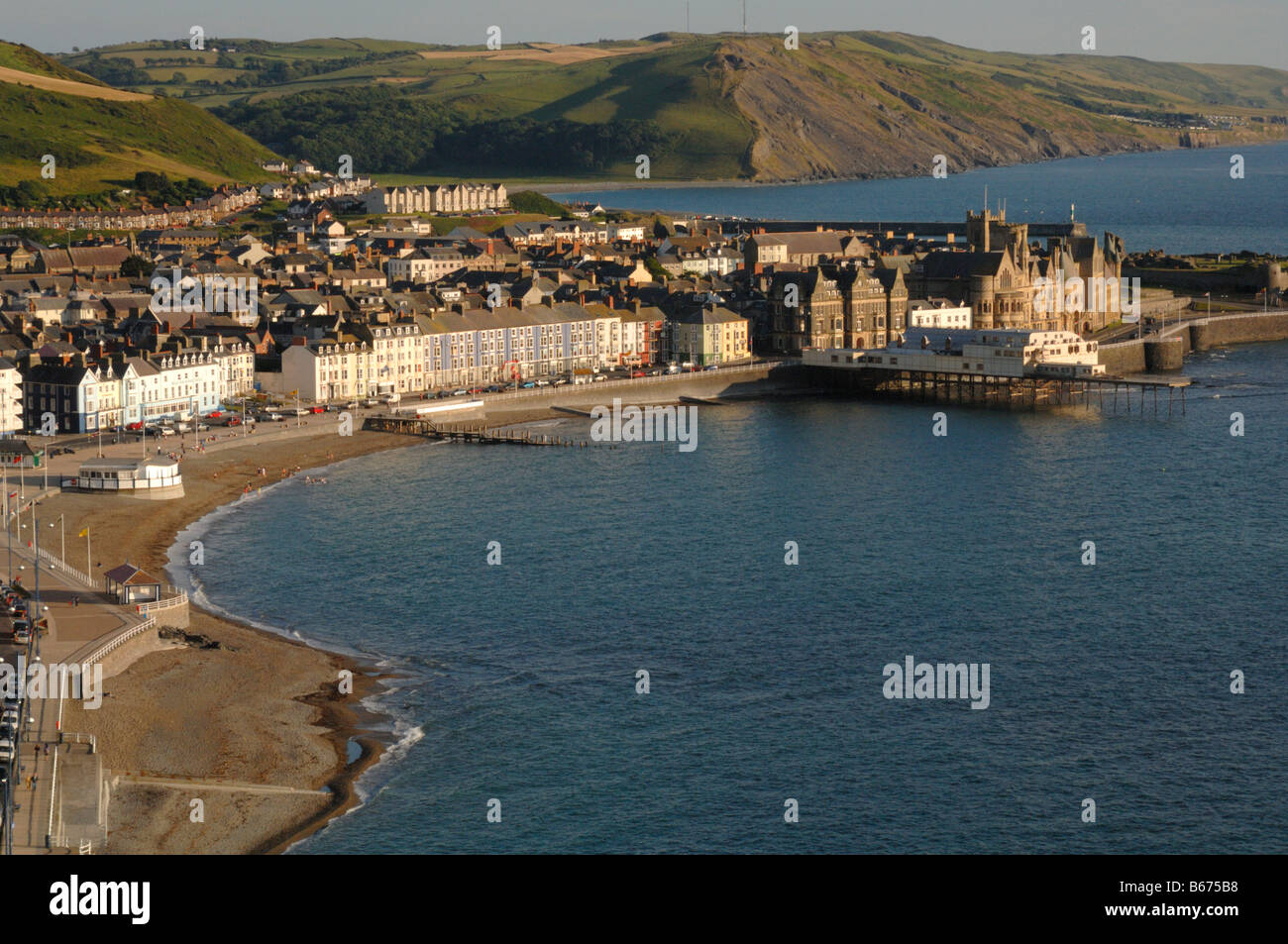 Aberystwyth seafront promenade hi-res stock photography and images - Alamy