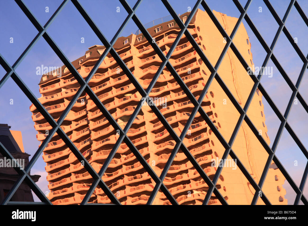 Reflected building in downtown Calgary, Alberta Stock Photo - Alamy