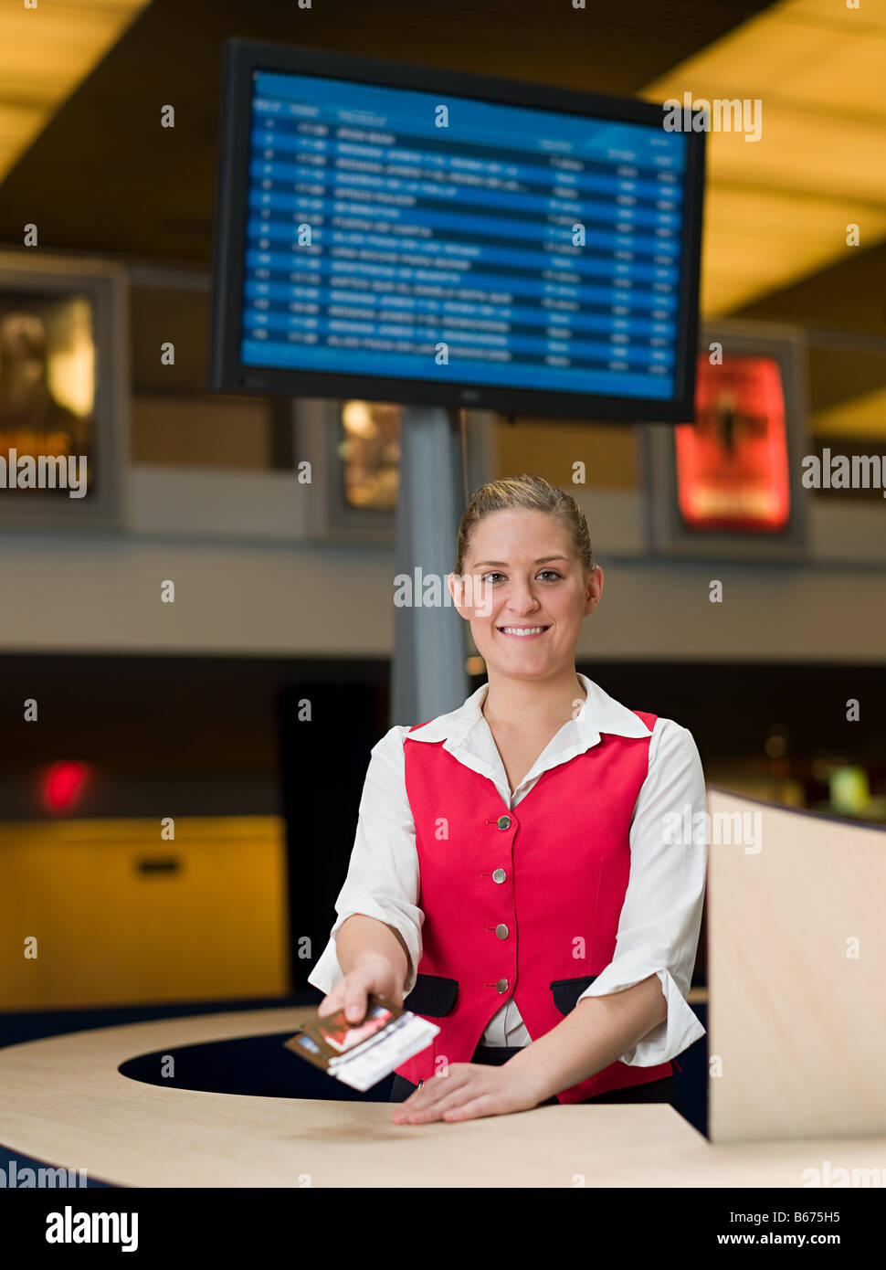 Portrait of box office sales assistant hi-res stock photography and ...