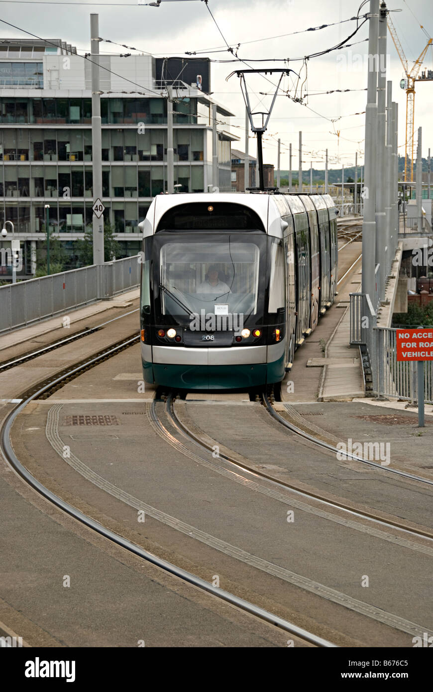 Nottingham station tram railway hi-res stock photography and images - Alamy