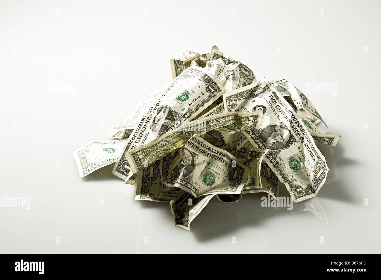 Crumpled dollar note hi-res stock photography and images - Alamy