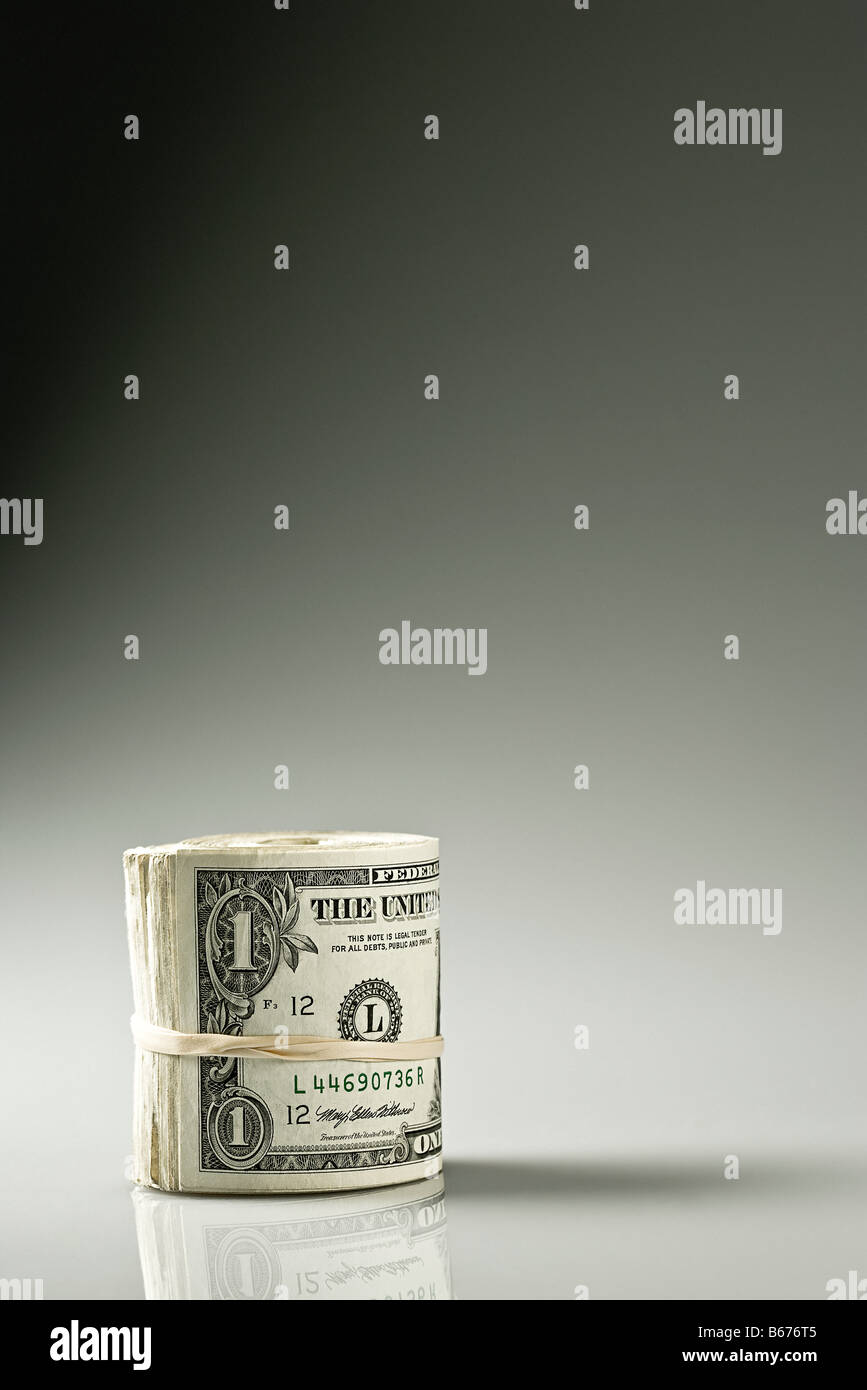 Rolled up banknotes Stock Photo - Alamy