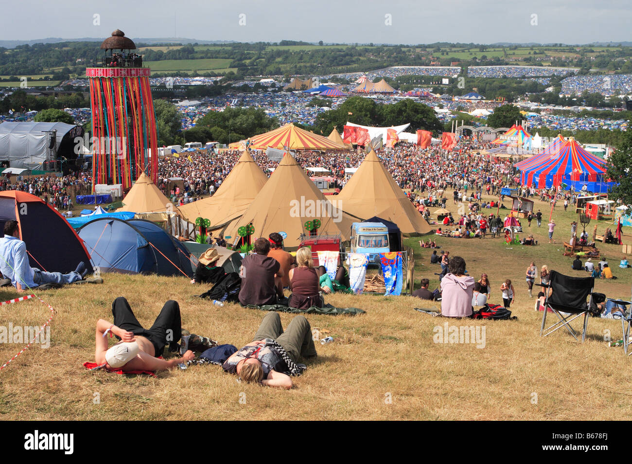 Festival site aerial hi-res stock photography and images - Alamy