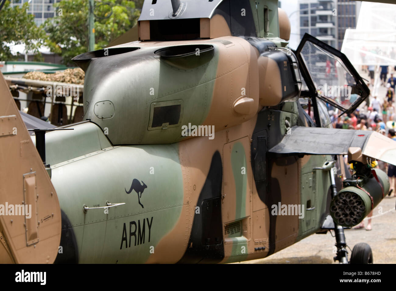 rear view of australian army tiger helicopter Stock Photo - Alamy