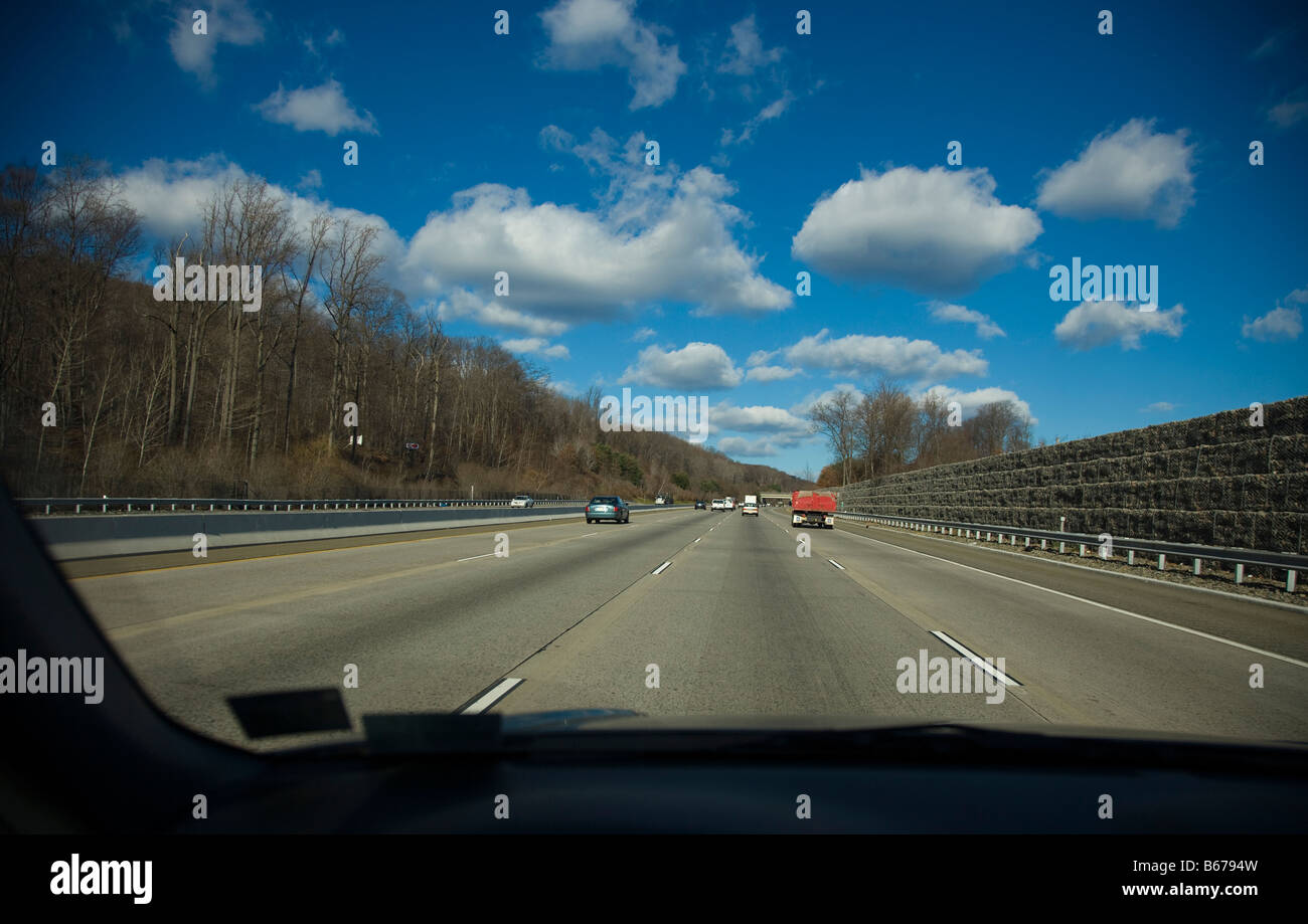 Car windshield road highway hi-res stock photography and images - Alamy