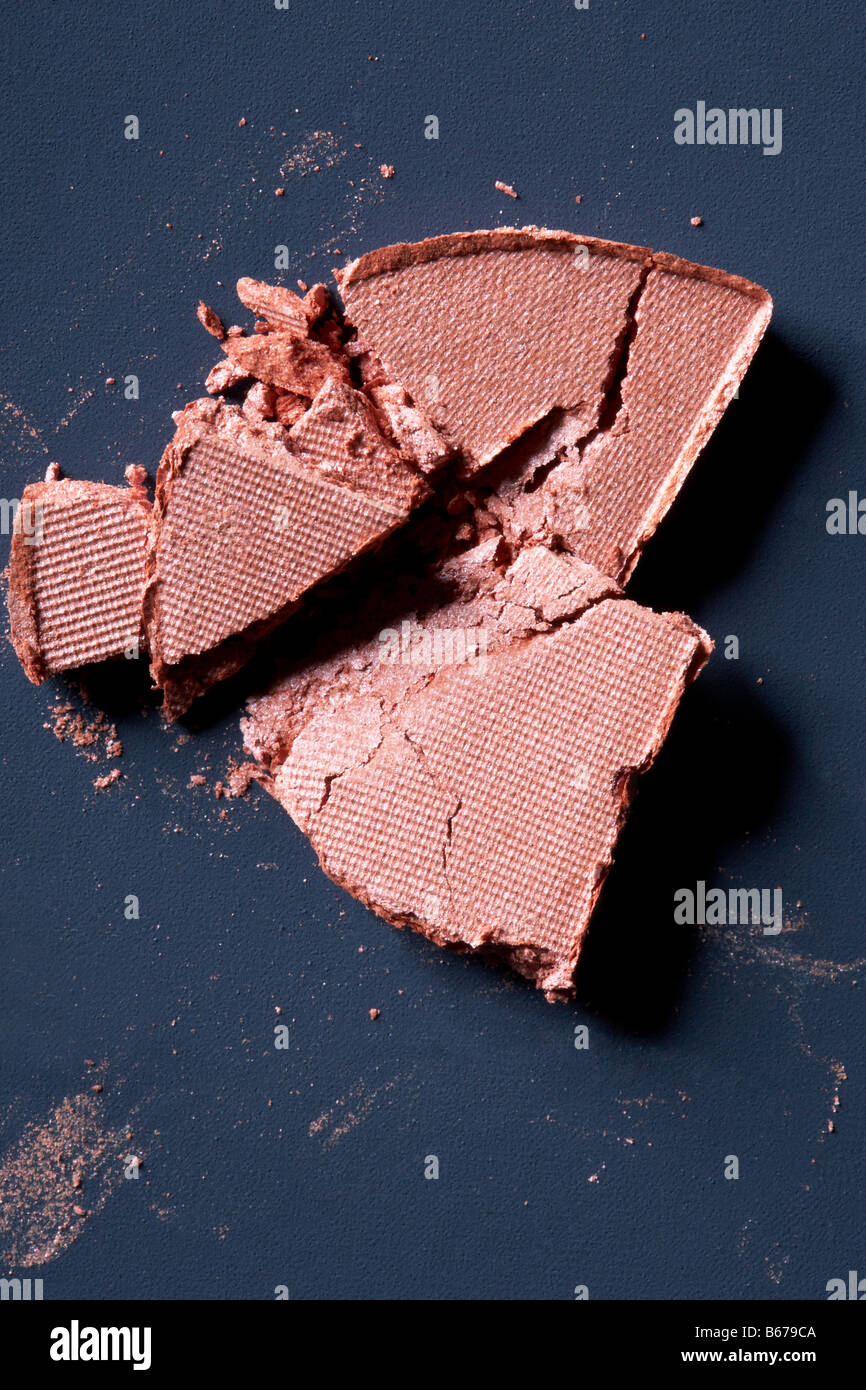 Cracked cosmetic foundation Stock Photo - Alamy