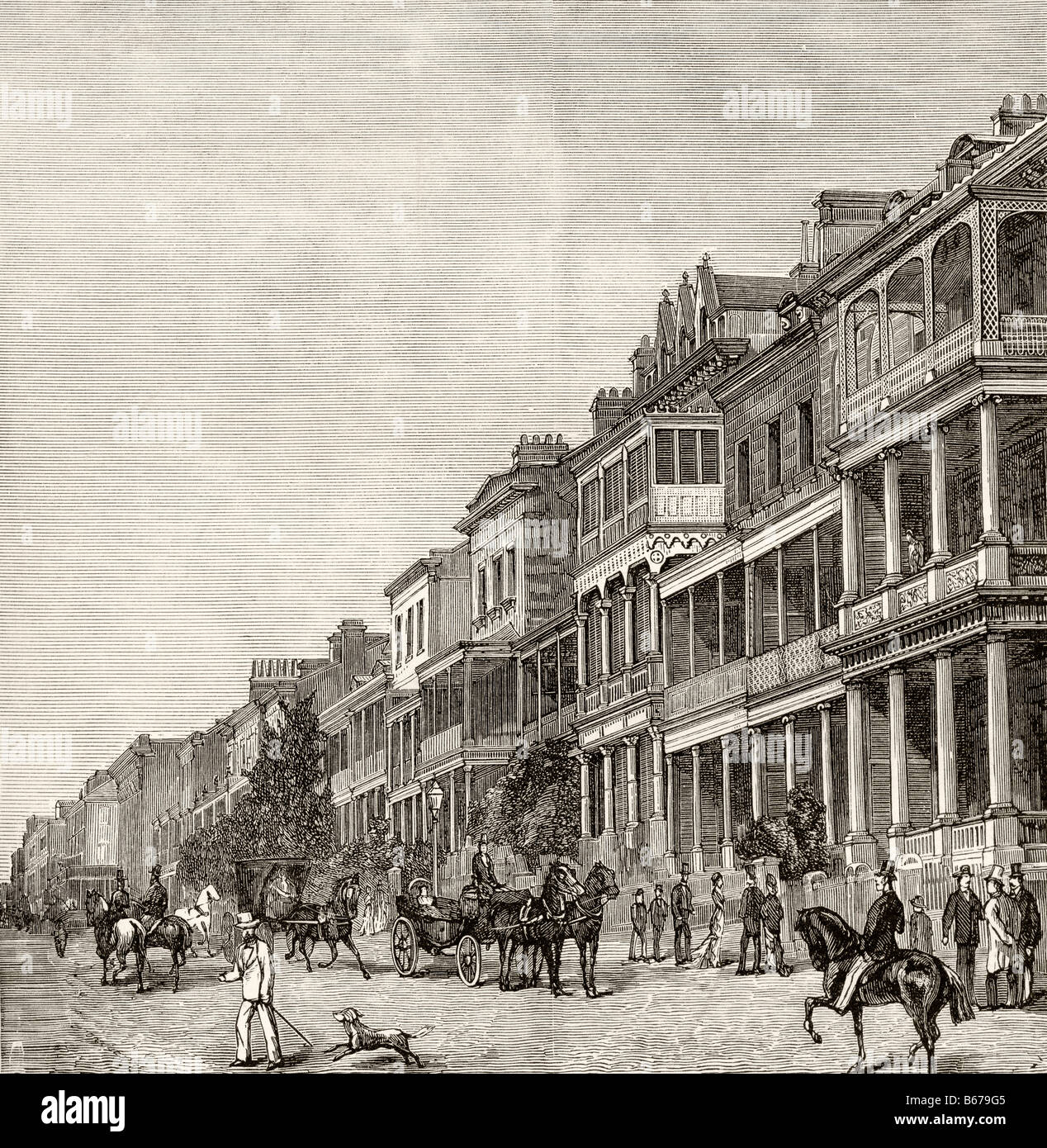 Macquarie Street, Sydney, Australia, circa 1880 Stock Photo - Alamy