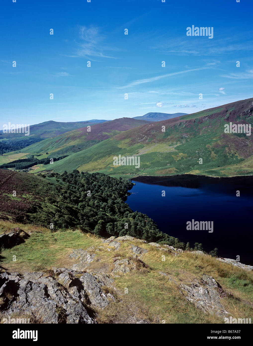 1658 Wicklow Mountains LoughTay from Sally Gap Co Wicklow Republic of ...