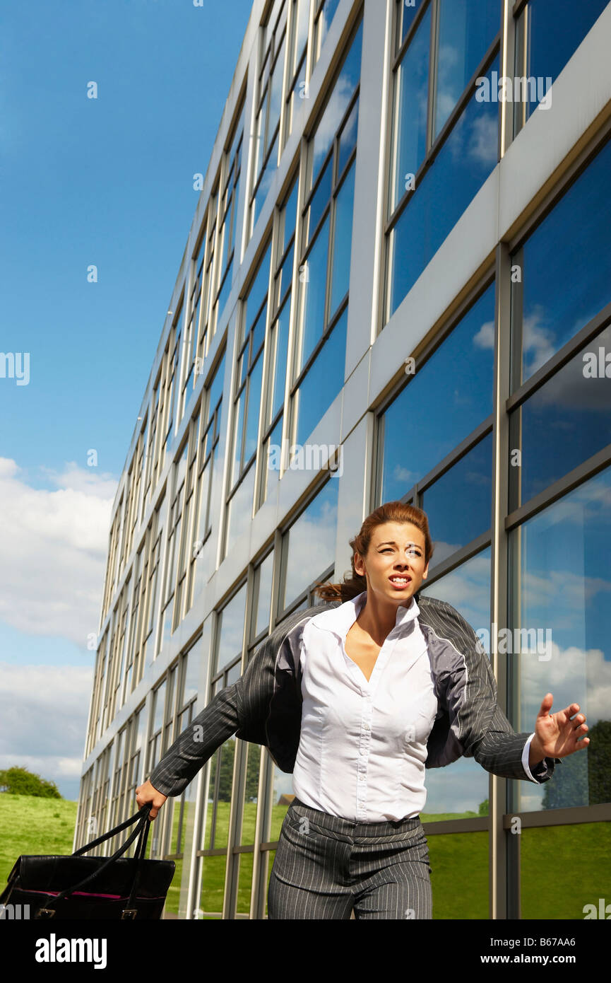 Rushing woman running hi-res stock photography and images - Alamy