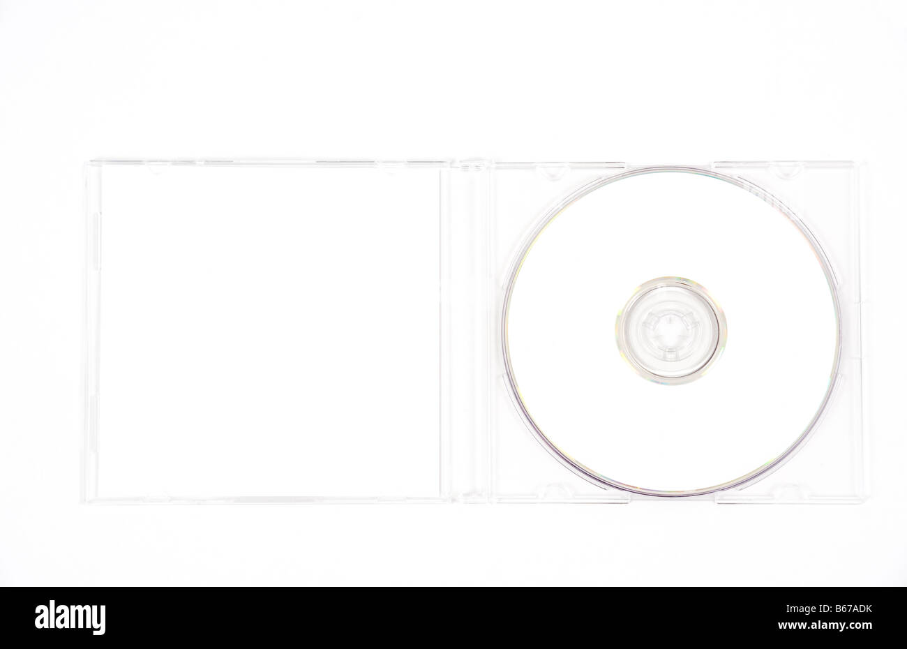 Blank CD in a clear case Stock Photo - Alamy