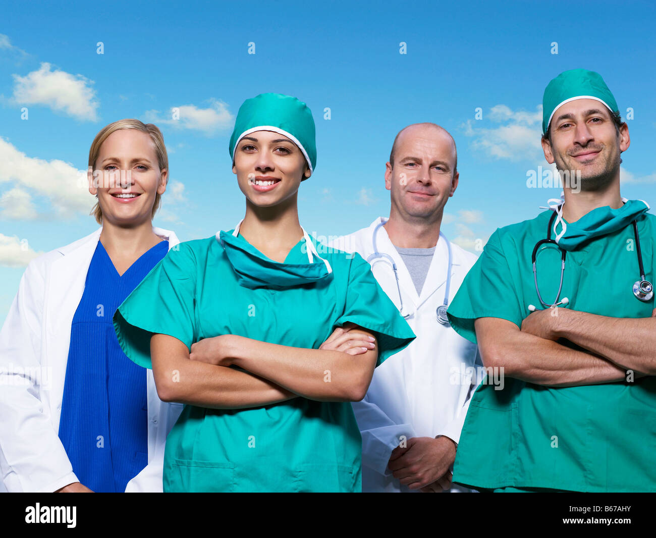 Portrait of medical team Stock Photo - Alamy