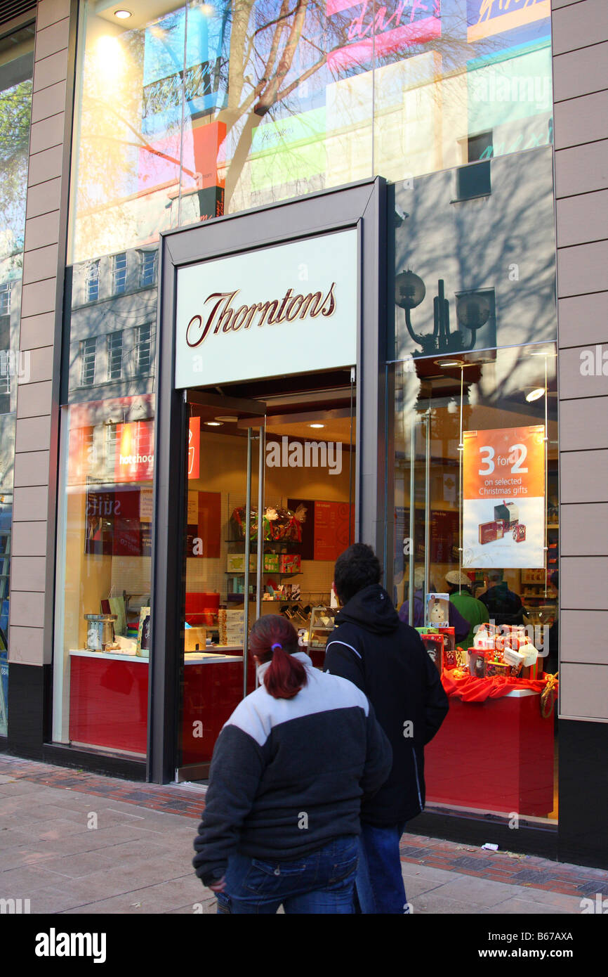 Thorntons retail outlet, Nottingham, England, U.K Stock Photo - Alamy