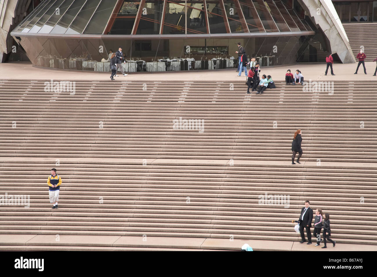 Sydney Opera House and Steps Sydney New South Wales Australia Stock ...