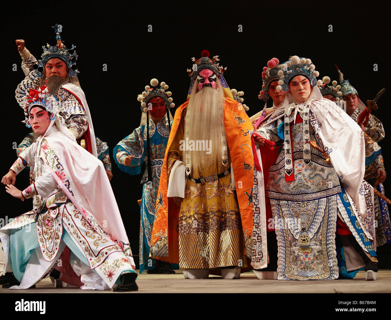 China Shanghai Yifu Theatre chinese kunqu opera performance Stock Photo ...