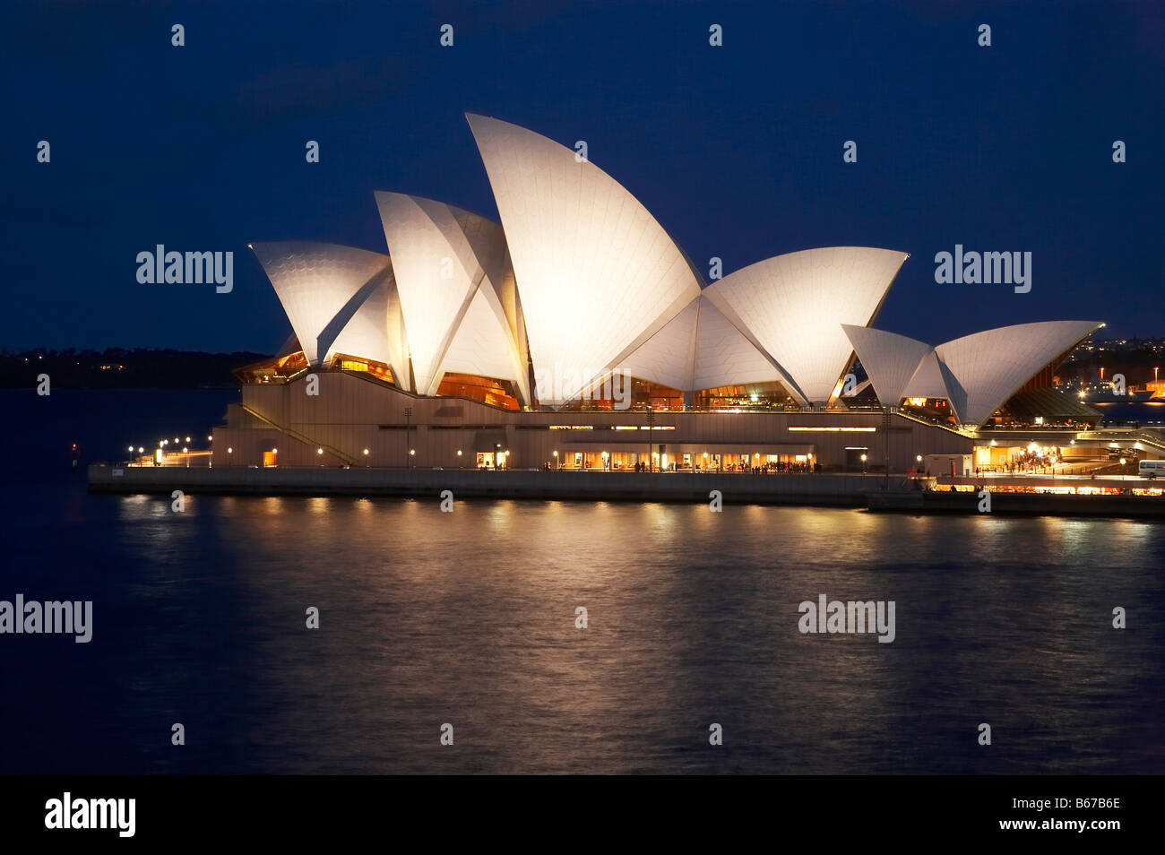Sydney Opera House at Night Sydney New South Wales Australia Stock ...