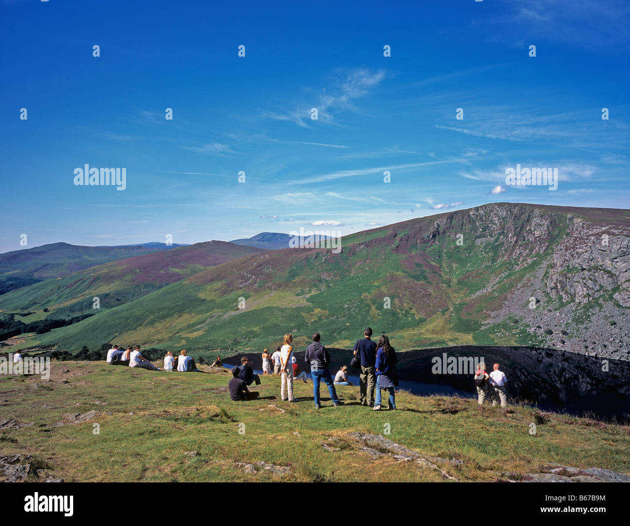 1660 Wicklow Mountains LoughTay from Sally Gap Co Wicklow Republic of ...