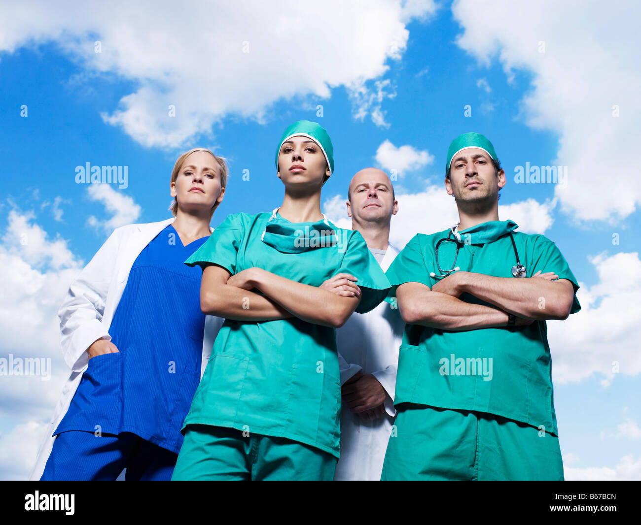 Portrait of medical team Stock Photo - Alamy