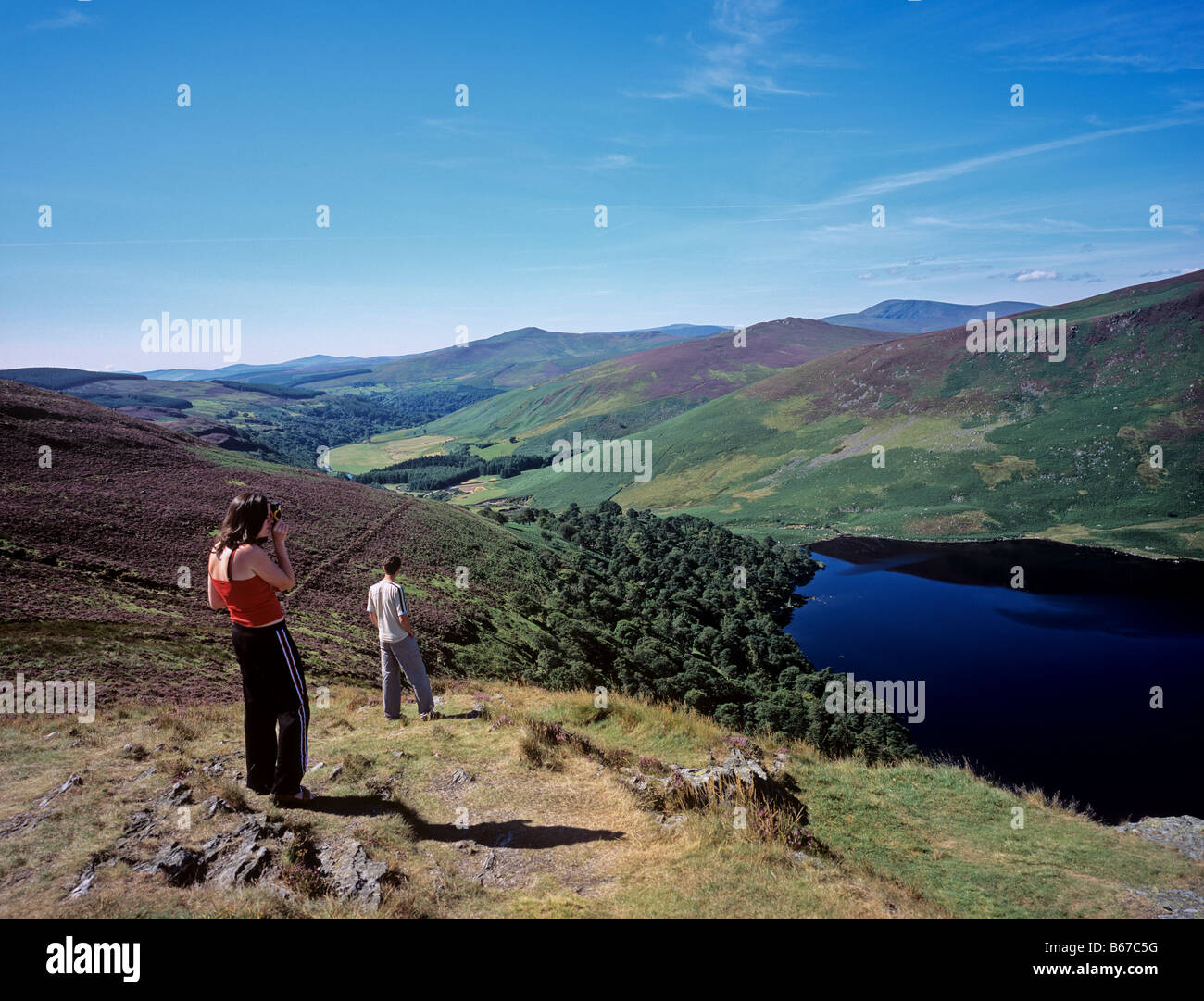 1661 Wicklow Mountains LoughTay from Sally Gap Co Wicklow Republic of ...