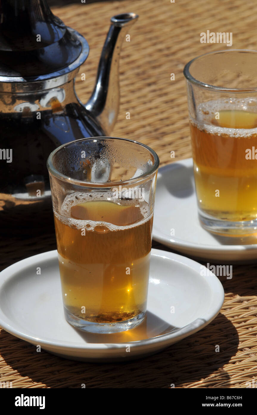 Sweet Moroccan Tea Stock Photo - Alamy