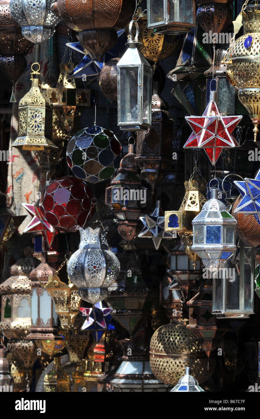 Moroccan lantern marrakech morocco north africa hi-res stock ...