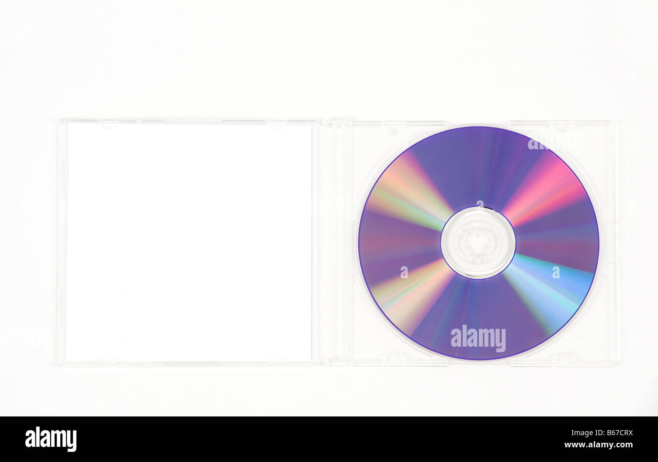Blank CD in a clear case Stock Photo - Alamy