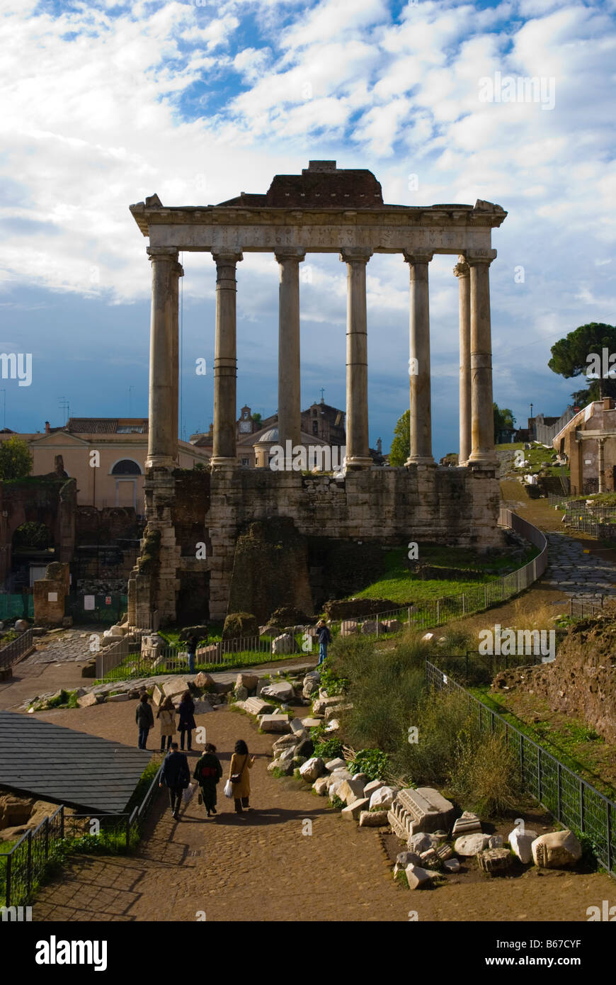 Foro Romano the Roman forum in Rome Italy Europe Stock Photo - Alamy