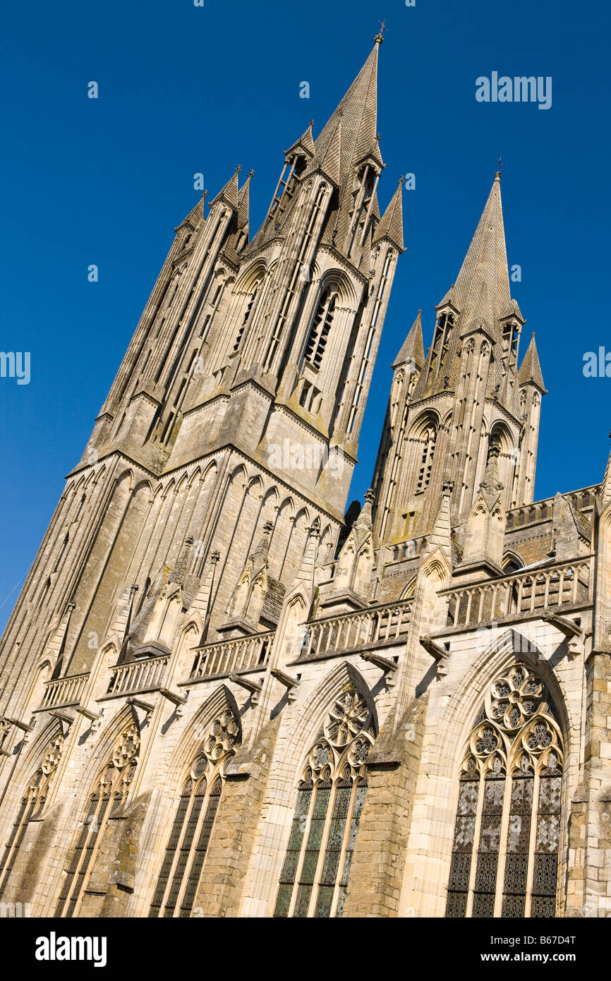 Notre Dame de Coutances cathedral, France Stock Photo - Alamy