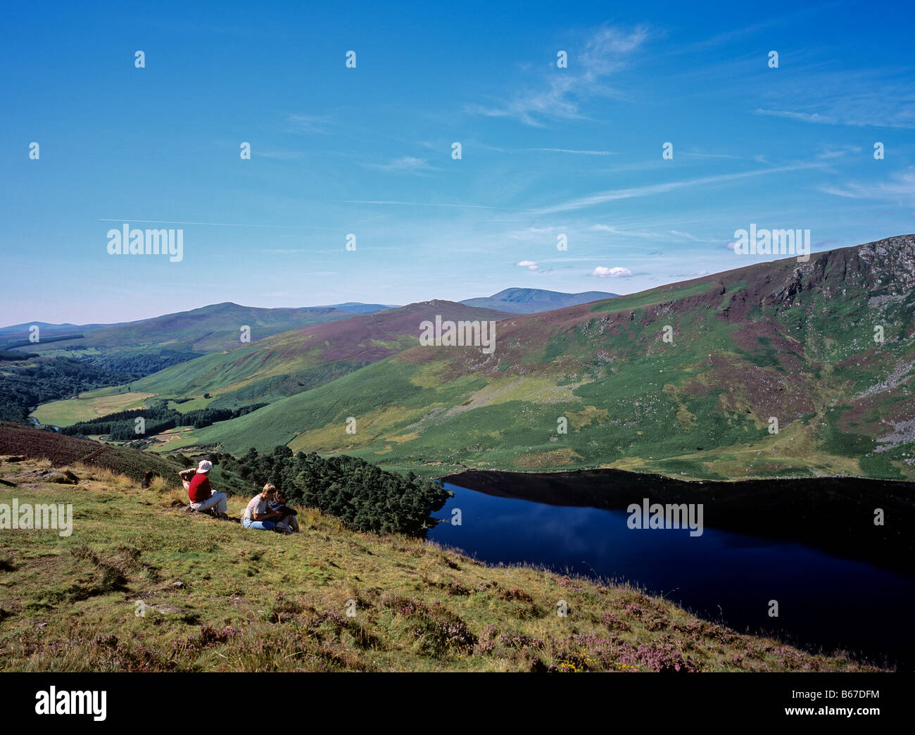 1659 Wicklow Mountains LoughTay from Sally Gap Co Wicklow Republic of ...