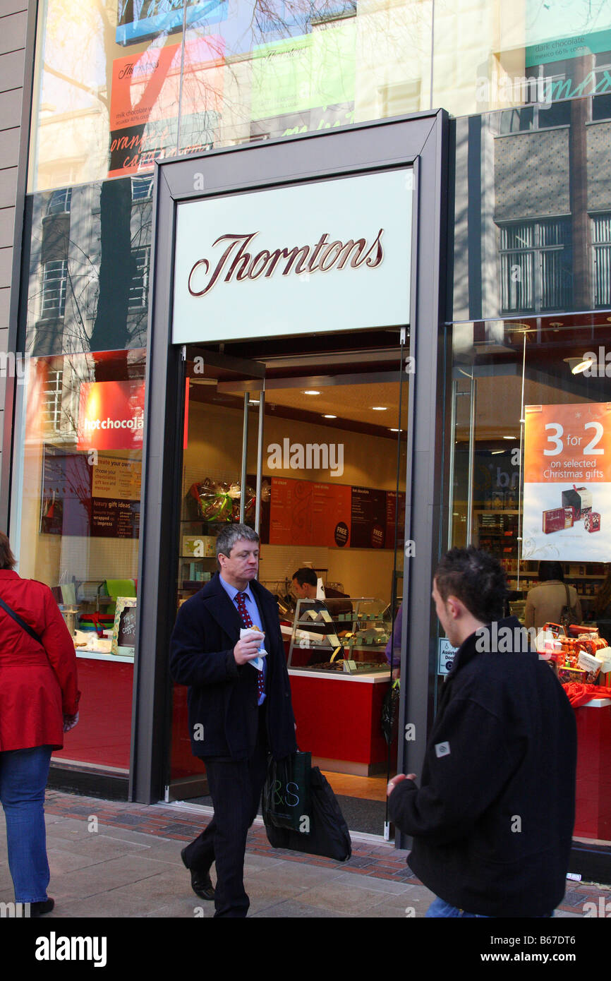 Thorntons retail outlet, Nottingham, England, U.K Stock Photo - Alamy