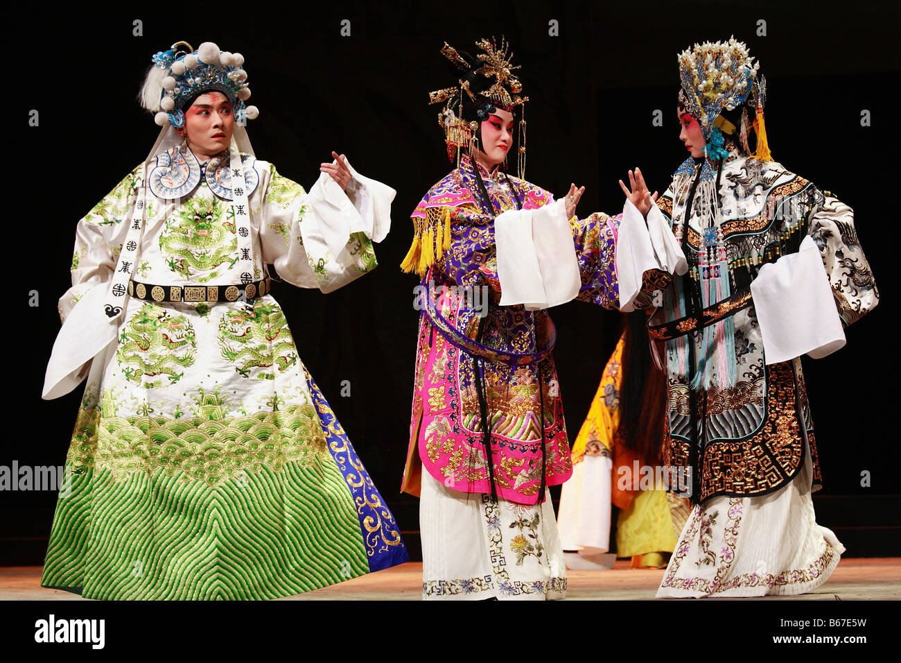 China Shanghai Yifu Theatre chinese kunqu opera performance Stock Photo ...