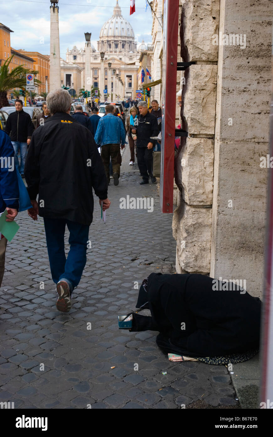 Beggar in street in central hi-res stock photography and images - Alamy