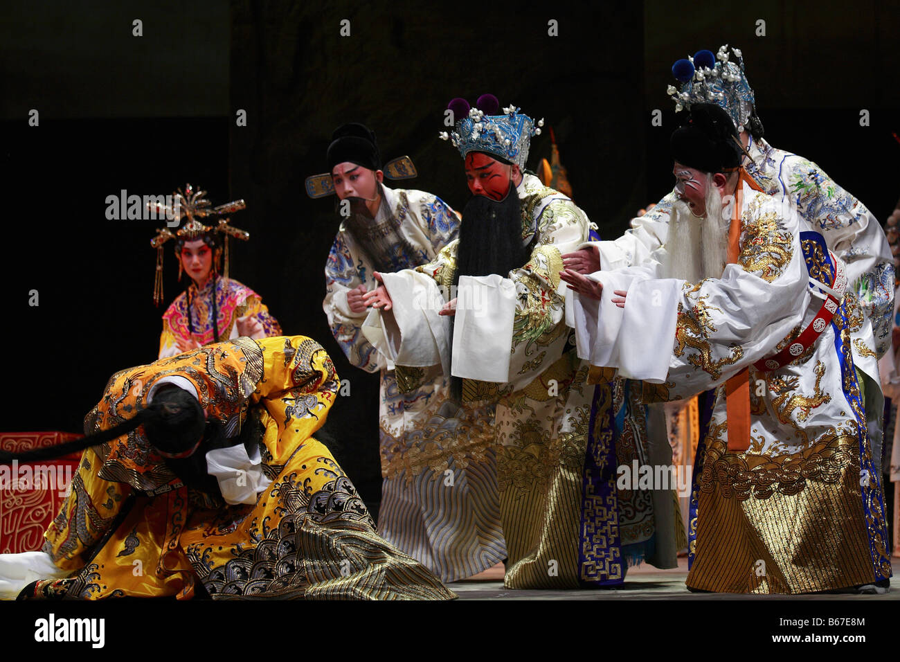 China Shanghai Yifu Theatre chinese kunqu opera performance Stock Photo ...