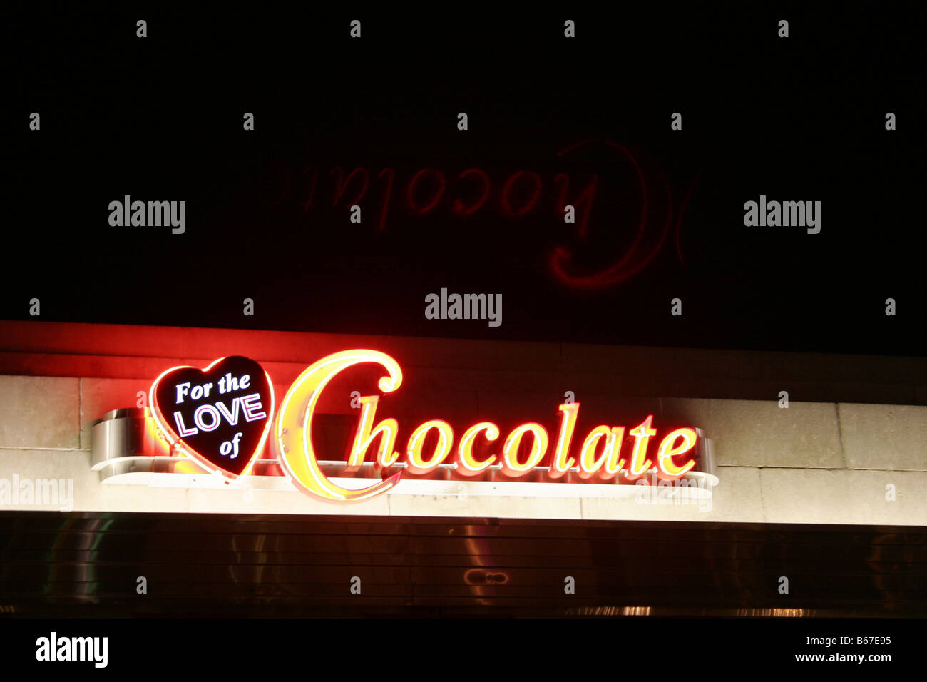 colorful neon sign for candy store Stock Photo - Alamy