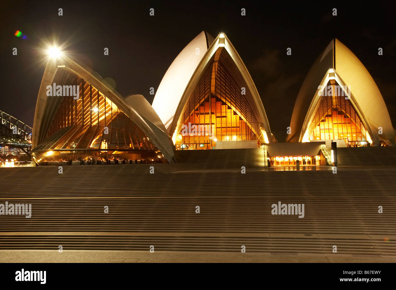 Sydney Opera House at Night Sydney New South Wales Australia Stock ...