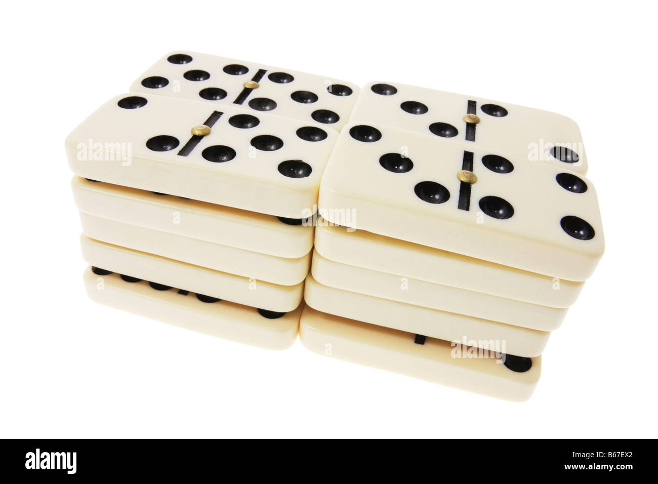 Stacks of Dominoes Stock Photo - Alamy