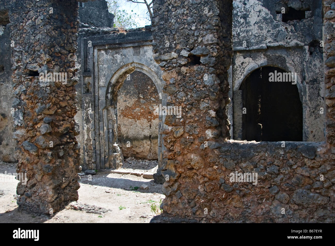 Songo Mnara Ruins, Tanzania, Africa, UNESCO site Stock Photo - Alamy