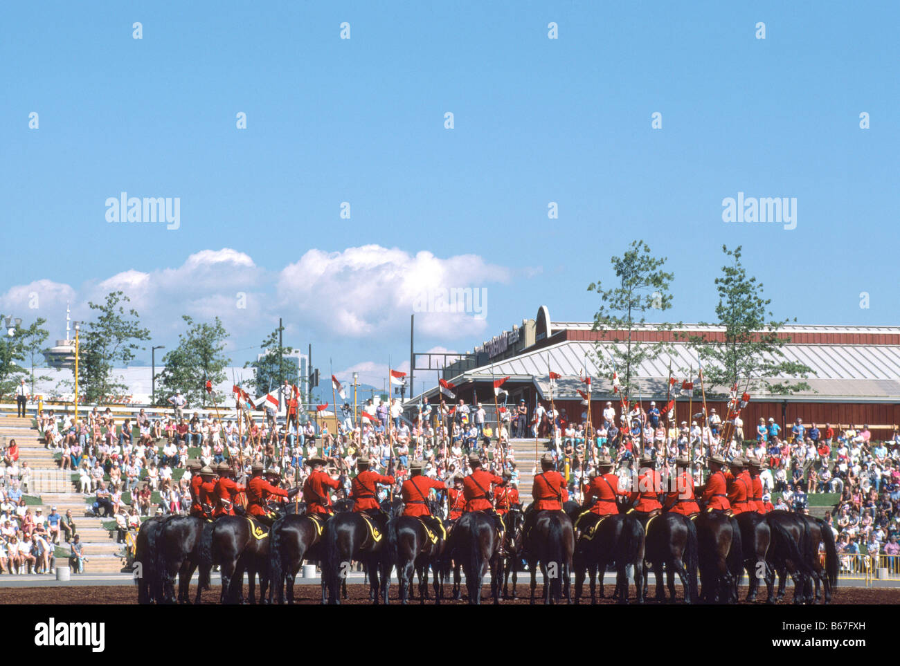 The (RCMP) Royal Canadian Mounted Police performing their Famous ...