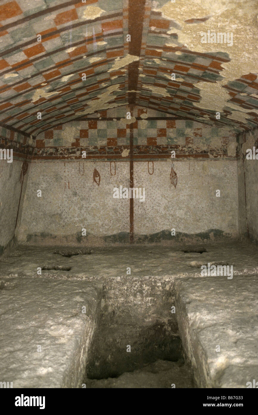 Tarquinia Lazio Italy Etruscan Tomb of the Pavillion of Hunting (end of ...