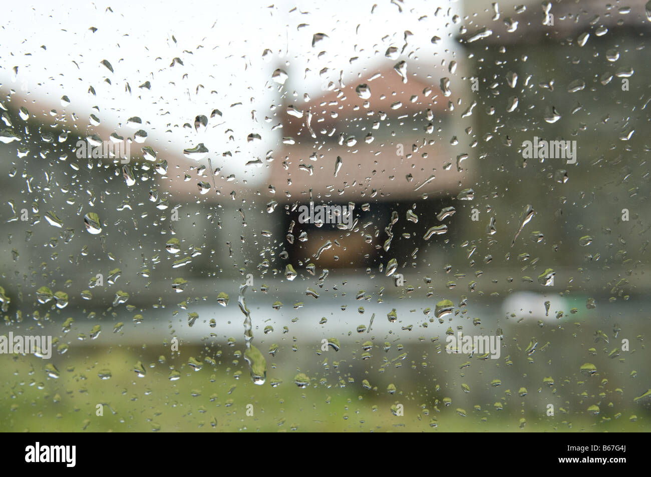 rain drops on window Stock Photo - Alamy