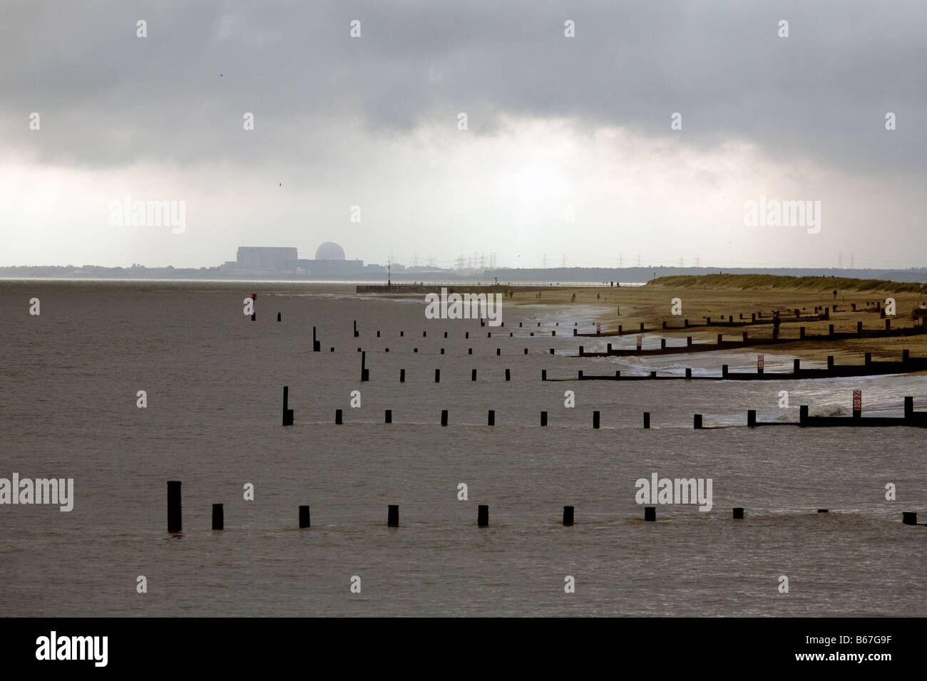 Sizewell B Nuclear Power Station seen from Southwold, Suffolk, England ...