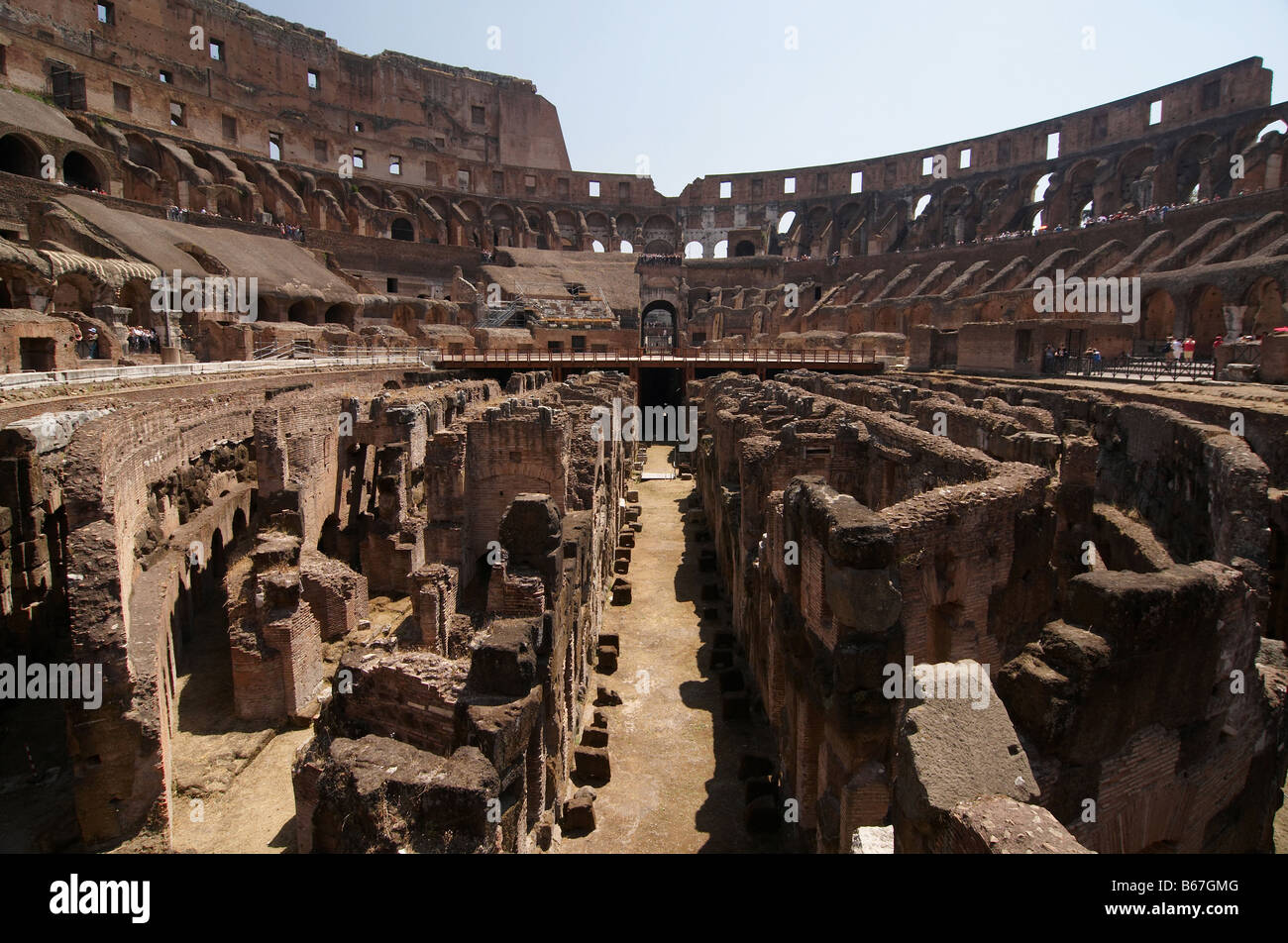 Interior of the Colosseum Arena Rome Italy Stock Photo - Alamy