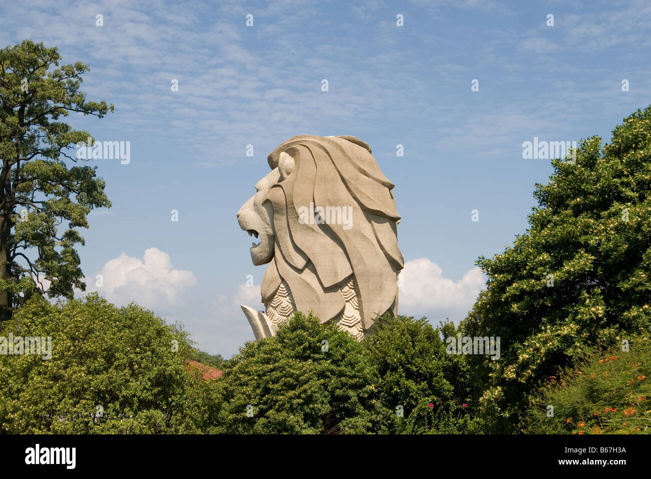 Merlion at Sentosa, Singapore Stock Photo - Alamy