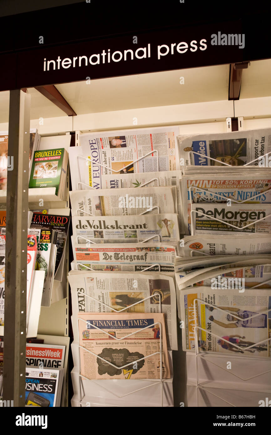 News papers for sale at the Relay 'duty free' style shop in the ...