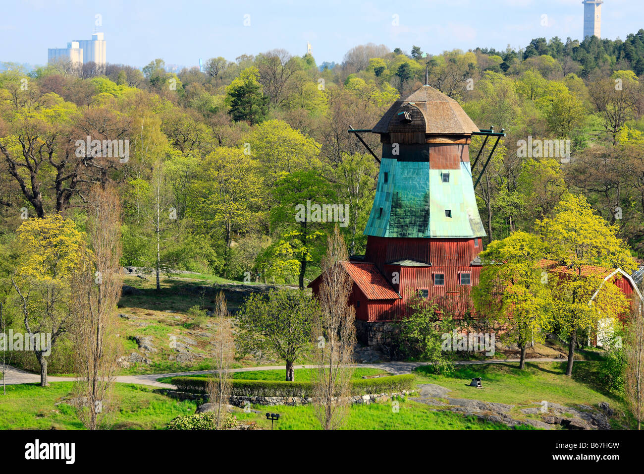 Wooden architecture, suburbs of Stockholm, Sweden Stock Photo - Alamy
